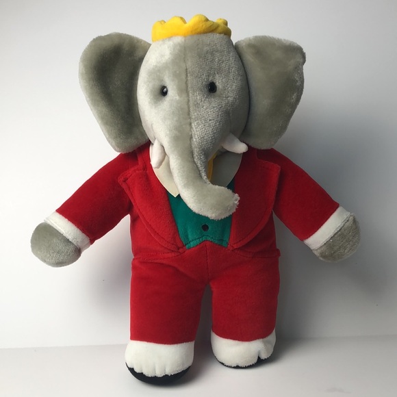 Gund | Toys | Gund Toy Kids Babar Elephant Stuffed Elephant Plush Red ...